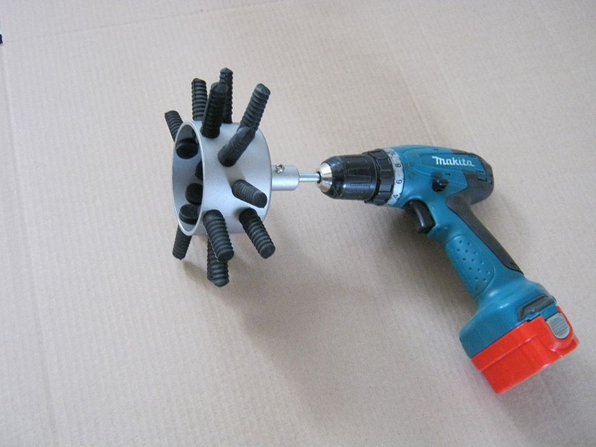 Насадка на дрель для ощипа кур, уток, гусей