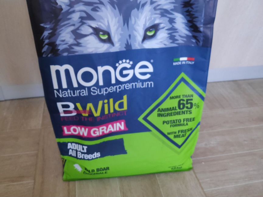 Корм для собак monge bwild low grain
