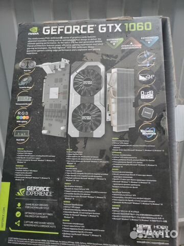 Palit Gtx 1060 6 gb рабочая купить в Гурьевске | Электроника | Авито