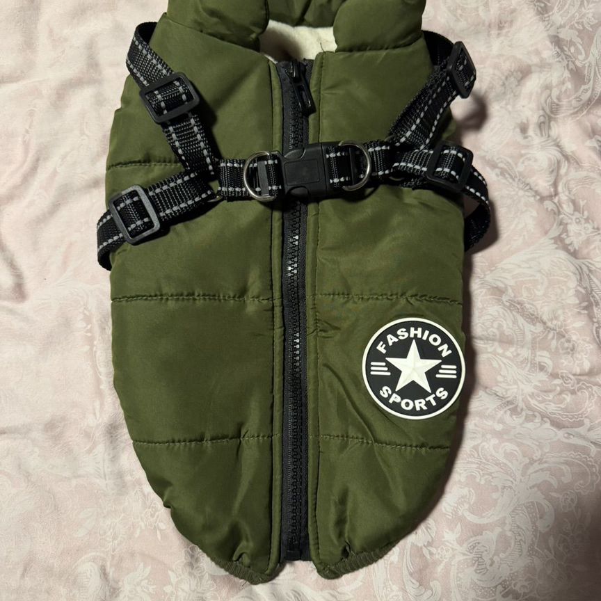 Жилет зимний со шлейкой