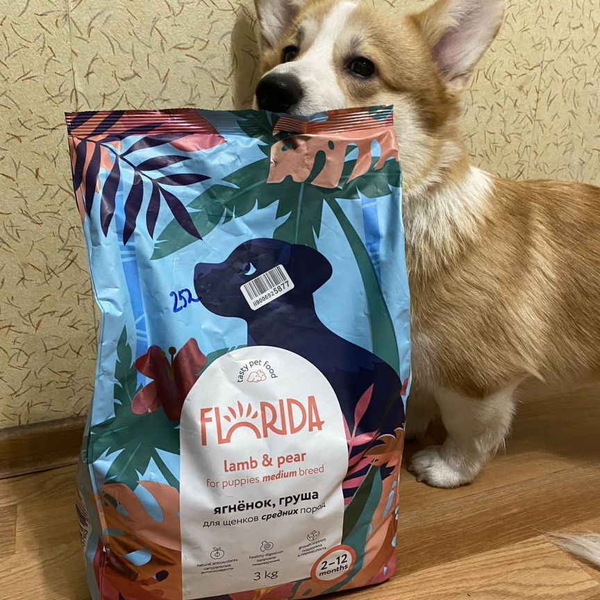 Корм для щенков средних пород florida