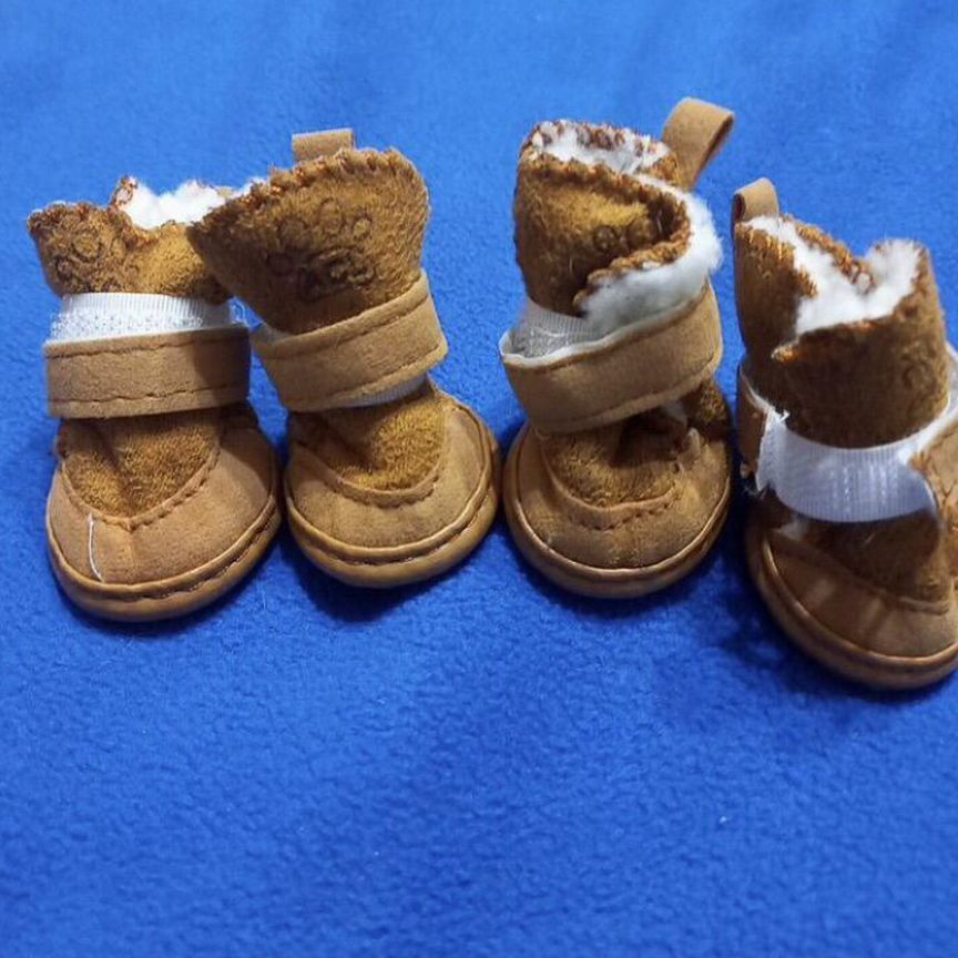 Обувь для маленьких собак зимняя