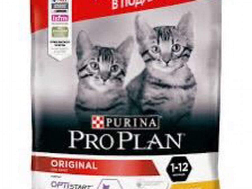 Корм pro plan про план для котят 400+400