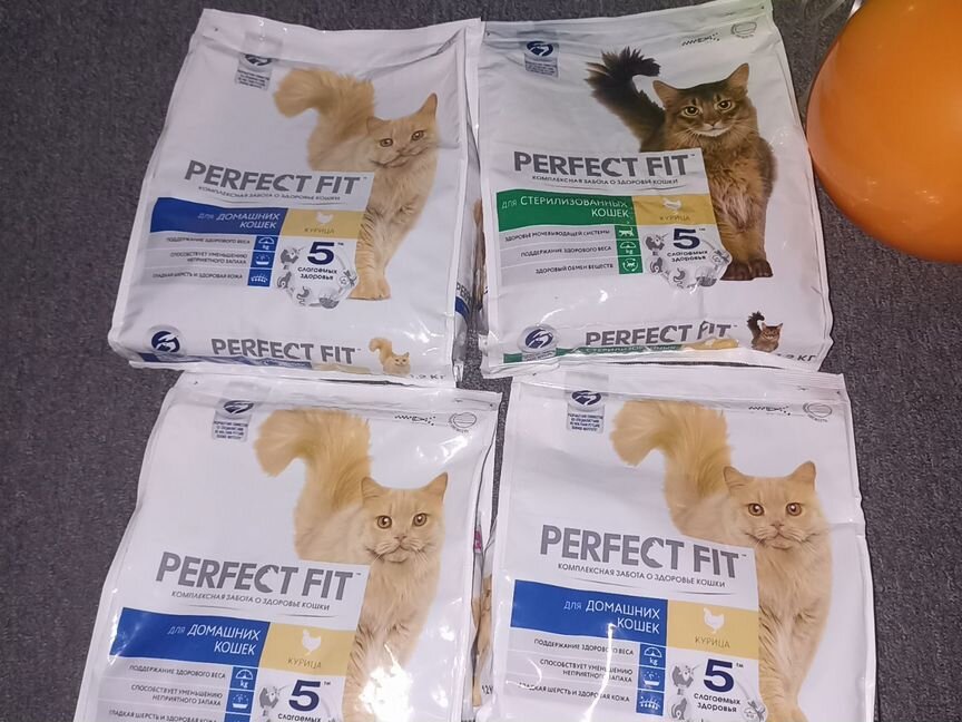 Корм для кошек perfect fit 1.2 кг
