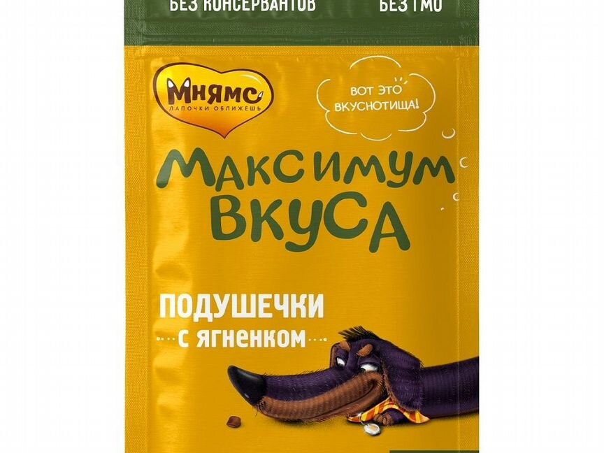 Мнямс лакомство подушечки «Максимум вкуса» для соб