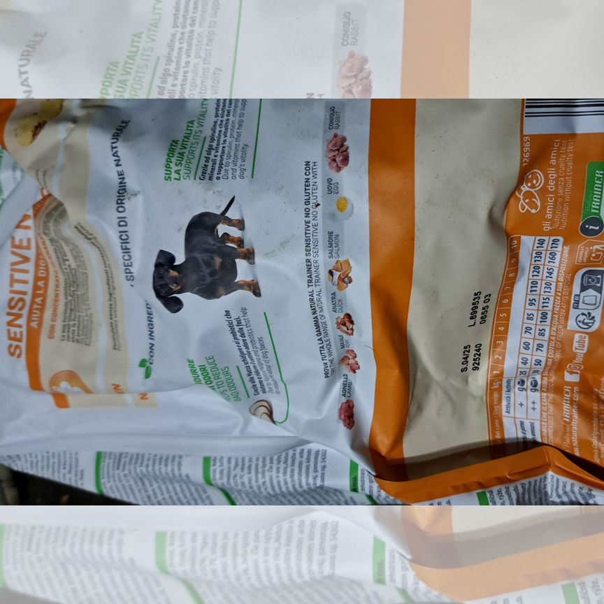 Корм trainer sensitive no gluten mini 2 kg
