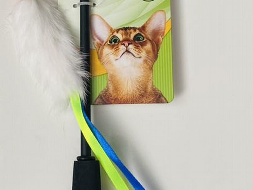 Удочка-дразнилка телескопическая"Пушок",37-97/10см