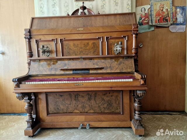 Антикварное немецкое пианино Shliefler&Comp Berlin купить в Москве ...