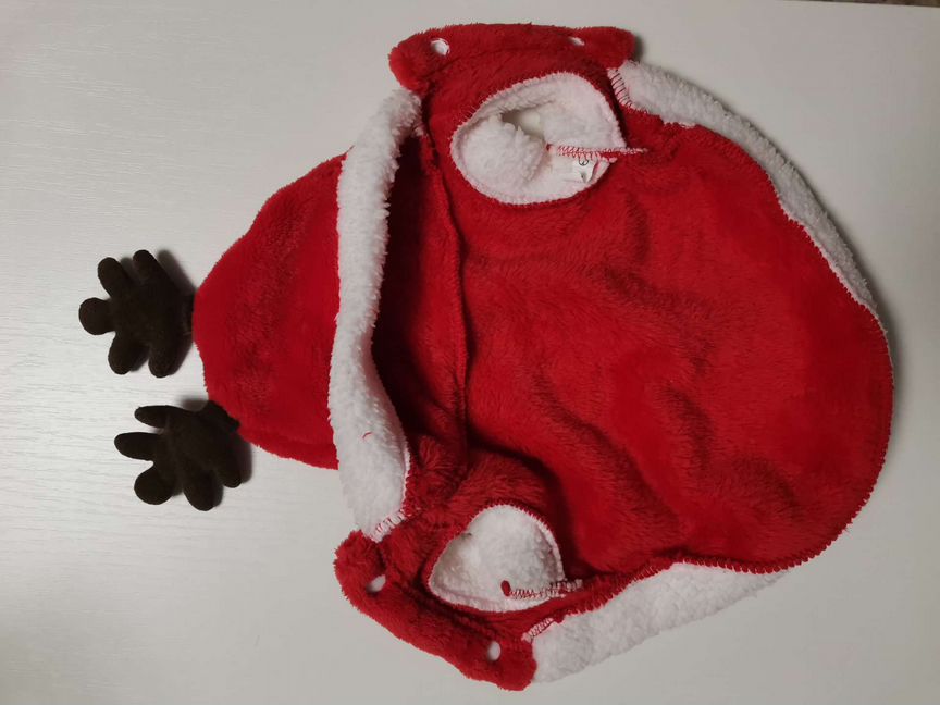 Новогодний костюм для маленьких парод собак S