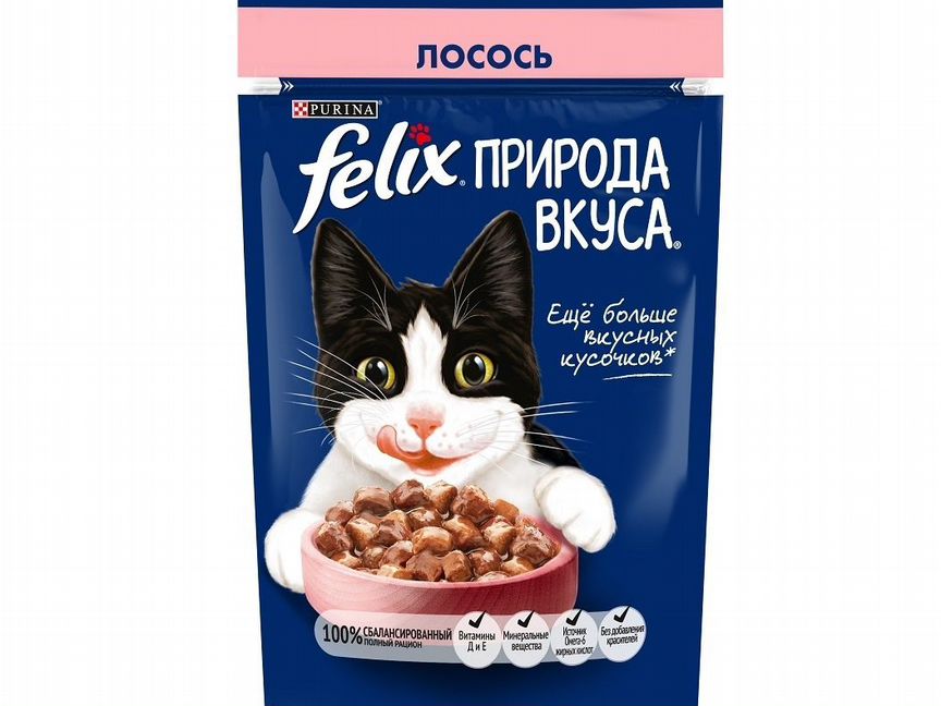Felix влажный корм Природа вкуса для взрослых коше