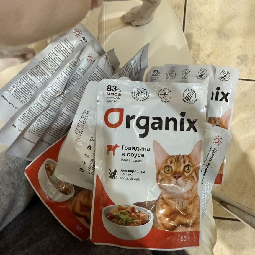 Корм для кошек 18 шт