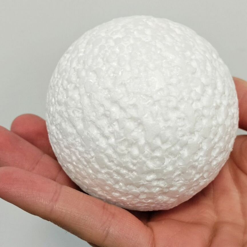 Пенопластовый шарик 7 см для поделок