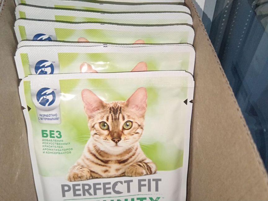 16 шт Корм кошек perfect fit паучи жидкий новое