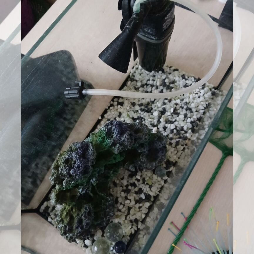 Аквариум с фильтром и светом