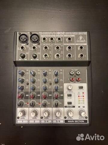 Микшерный пульт behringer xenyx 802 купить в Краснодаре | Хобби и отдых ...