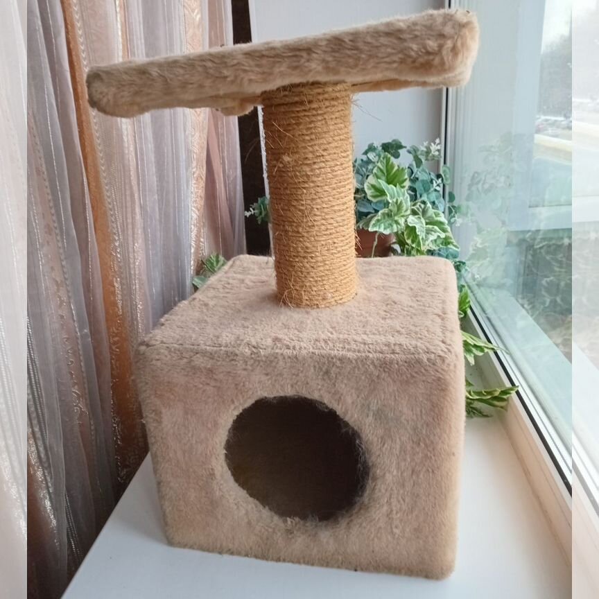 Когтеточка домик для кошки