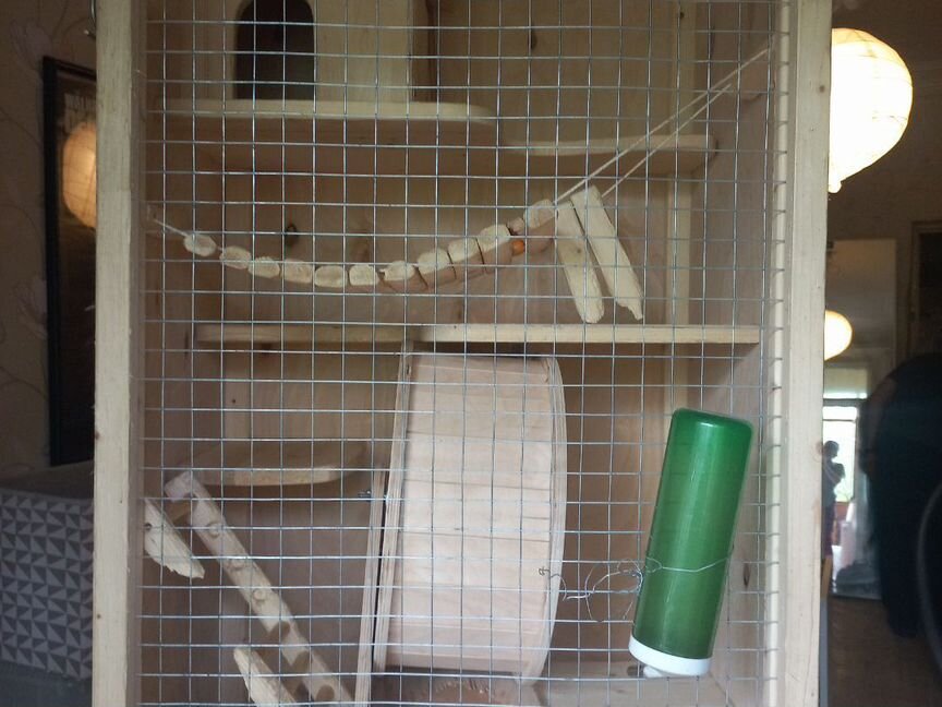 Клетка витрина для шиншиллы б/у