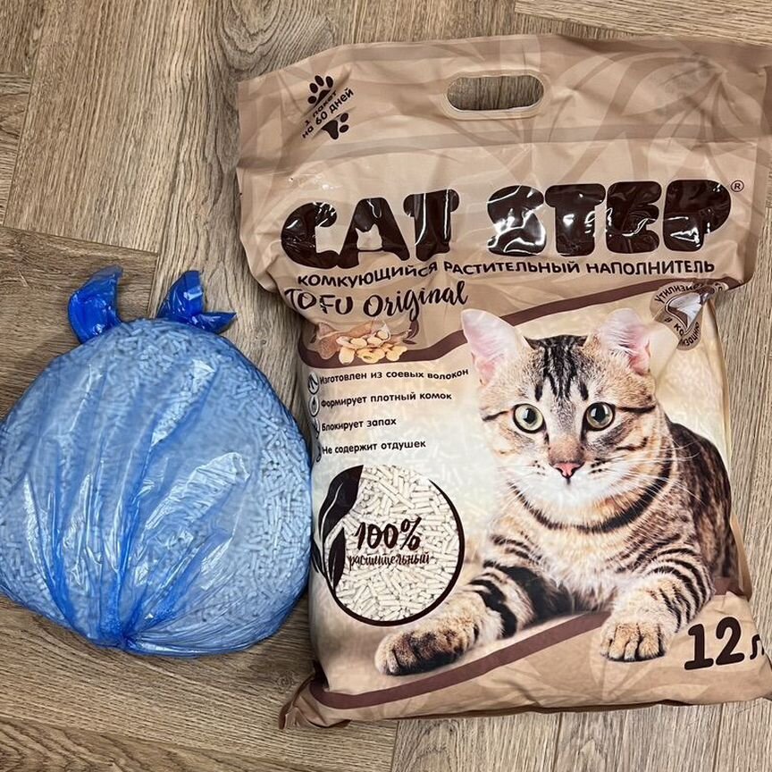 Наполнитель для кошачьего туалета Cat step tofu