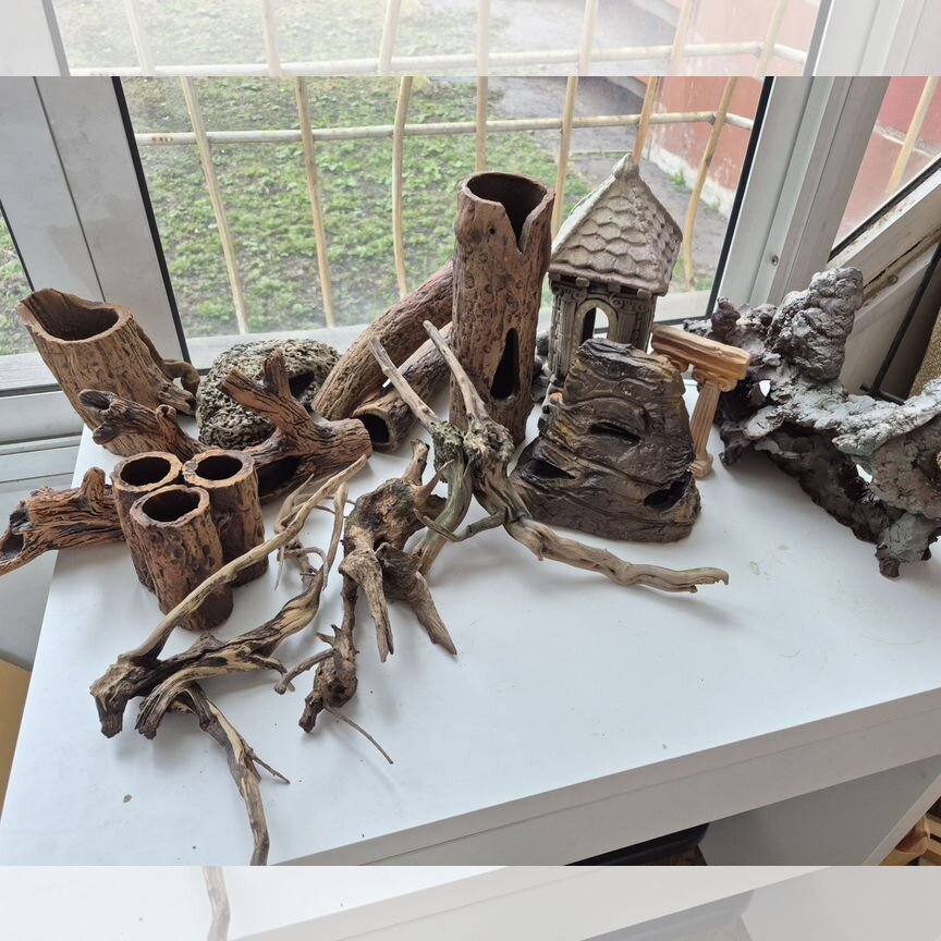 Аквариумные декорации, коряги, лава