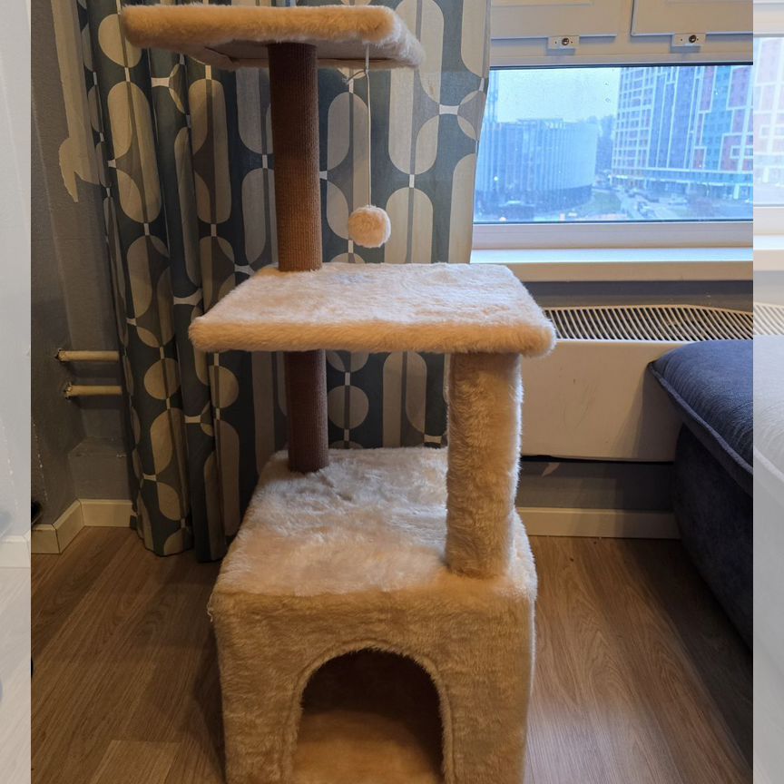 Когтеточка-домик для кошки новый