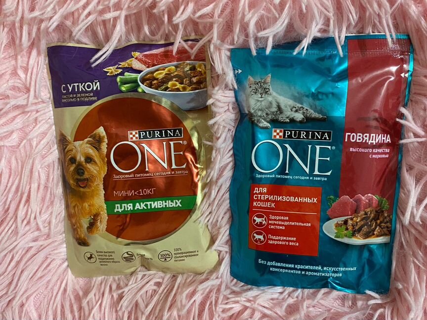 Влажный корм для кощек и собак purina one