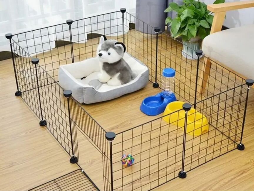 Сборный вольер-клетка для собак/кошек с дверкой