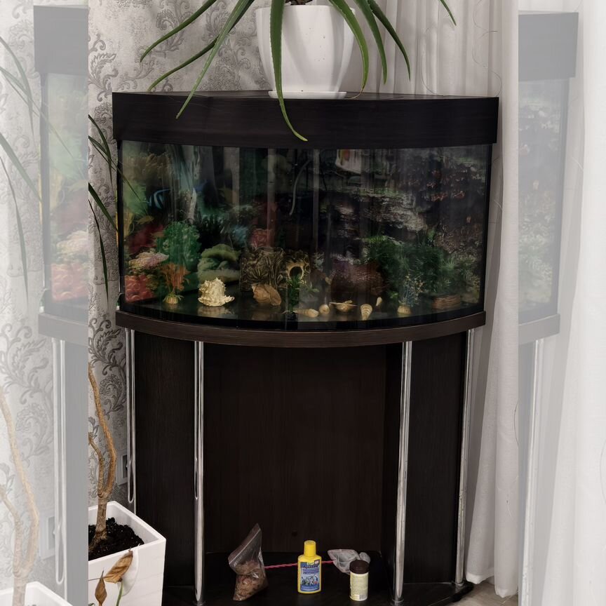 Аквариум 120 литров с тумбой