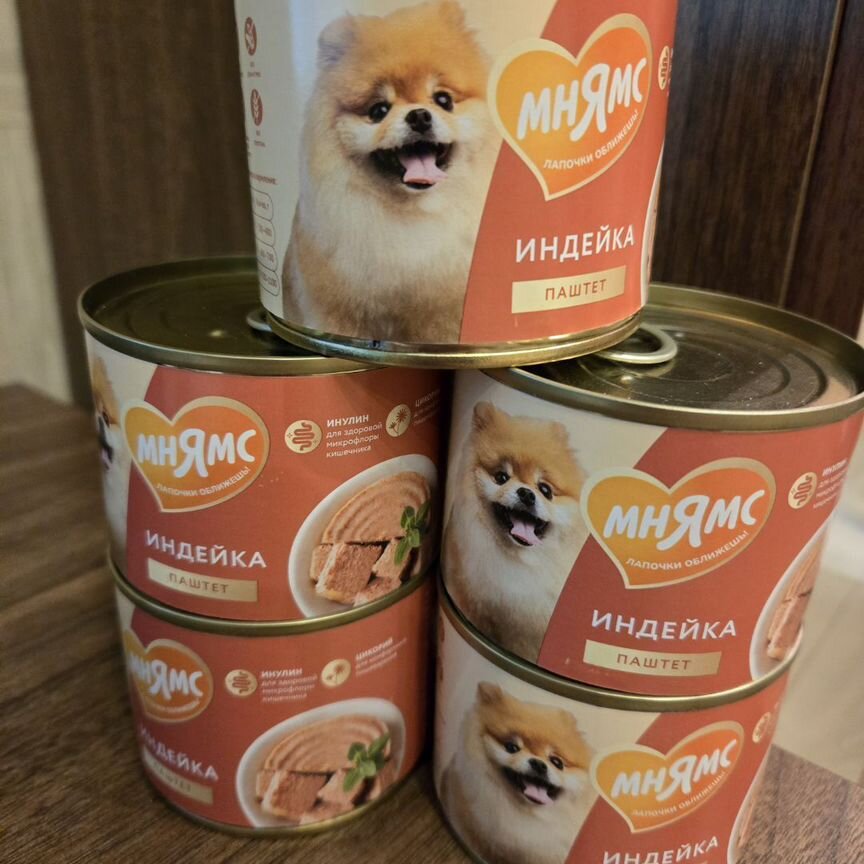Корм для собак мнямс 5 банок