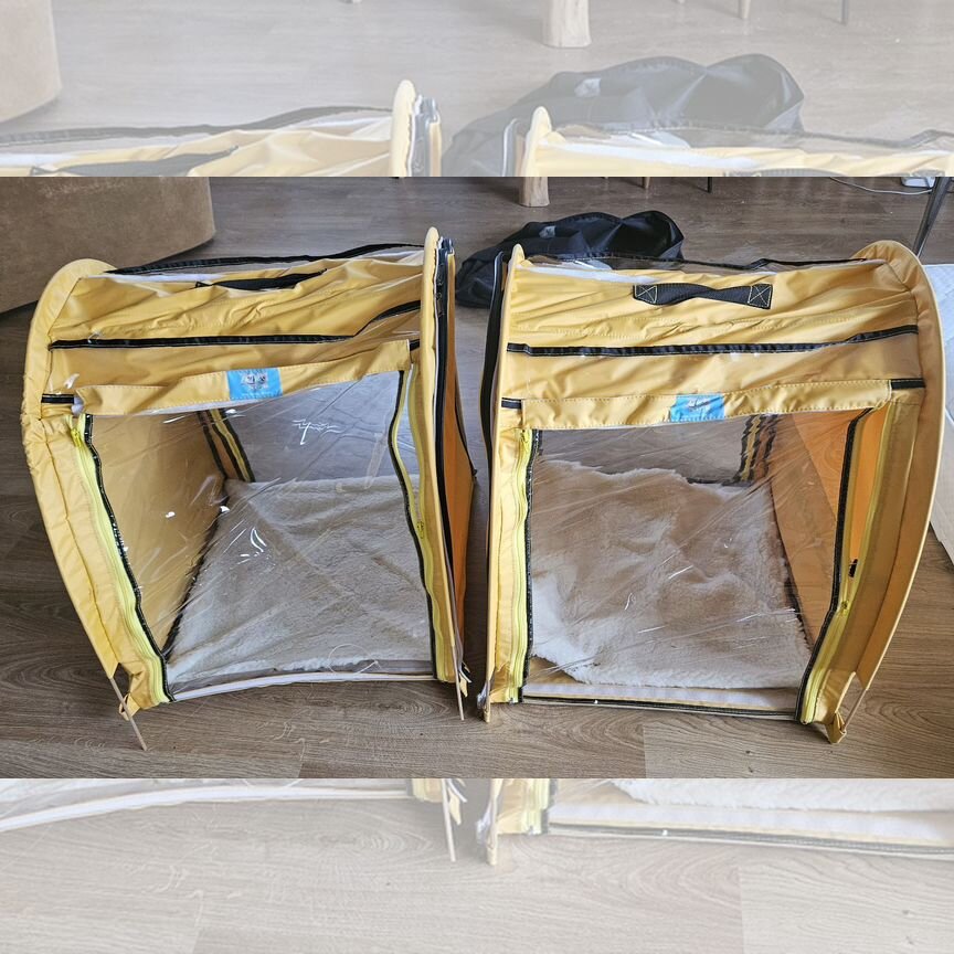 Палатка вольер для кошек двойная