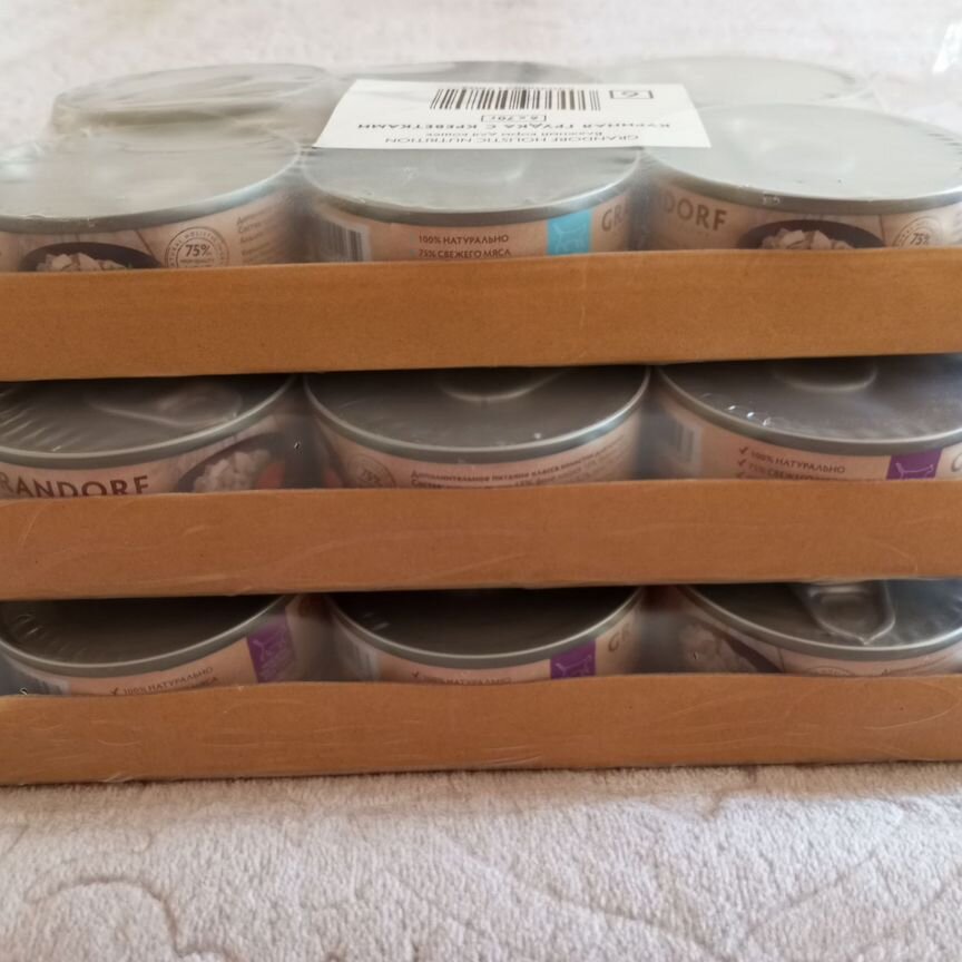 Корм Grandorf, уп 6 шт, куриная грудка с наполн