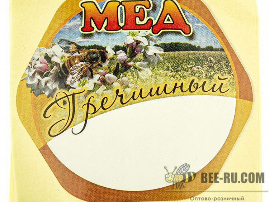 100 шт. Этикетка Мед Гречишный