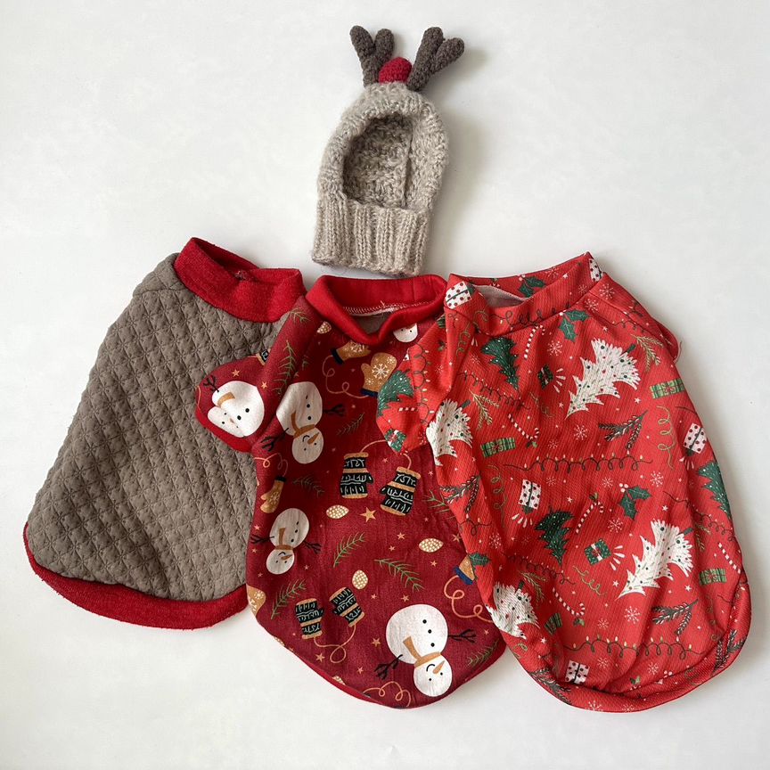 Новогодняя одежда для маленькой собаки