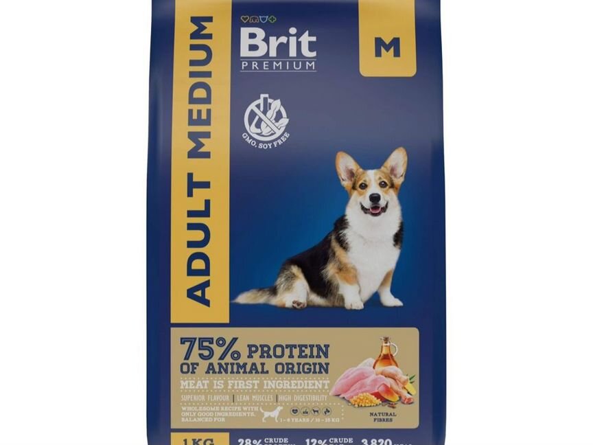 Корм для собак Brit Premium 15кг