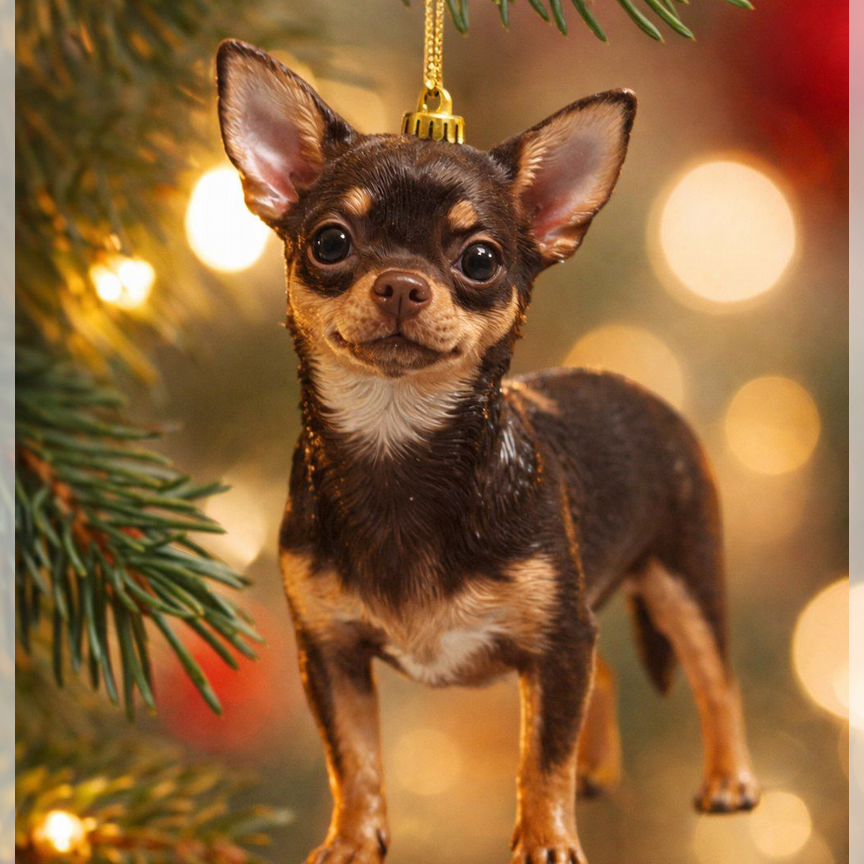 Любимый питомец в виде ёлочной игрушки
