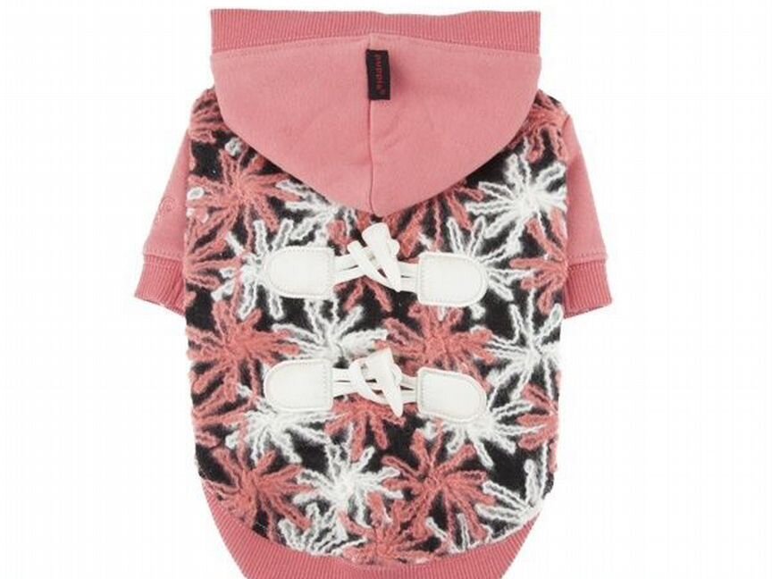 Puppia худи с капюшоном и вывязанными цветами &quo