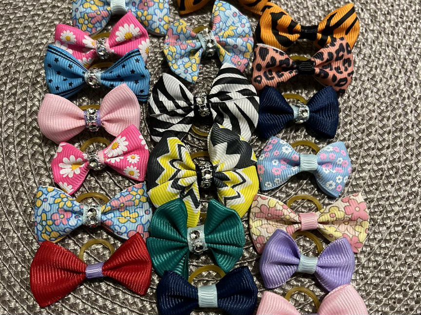 Бантики для собак, груминг