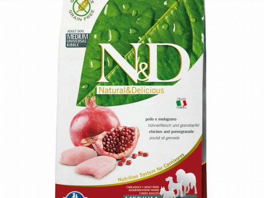 Farmina N&D Dog Chicken & Pomegranate2,5кг