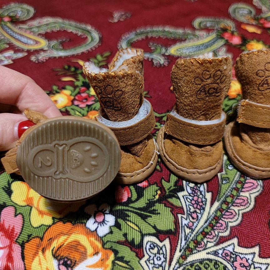 Ботинки зимние для собак