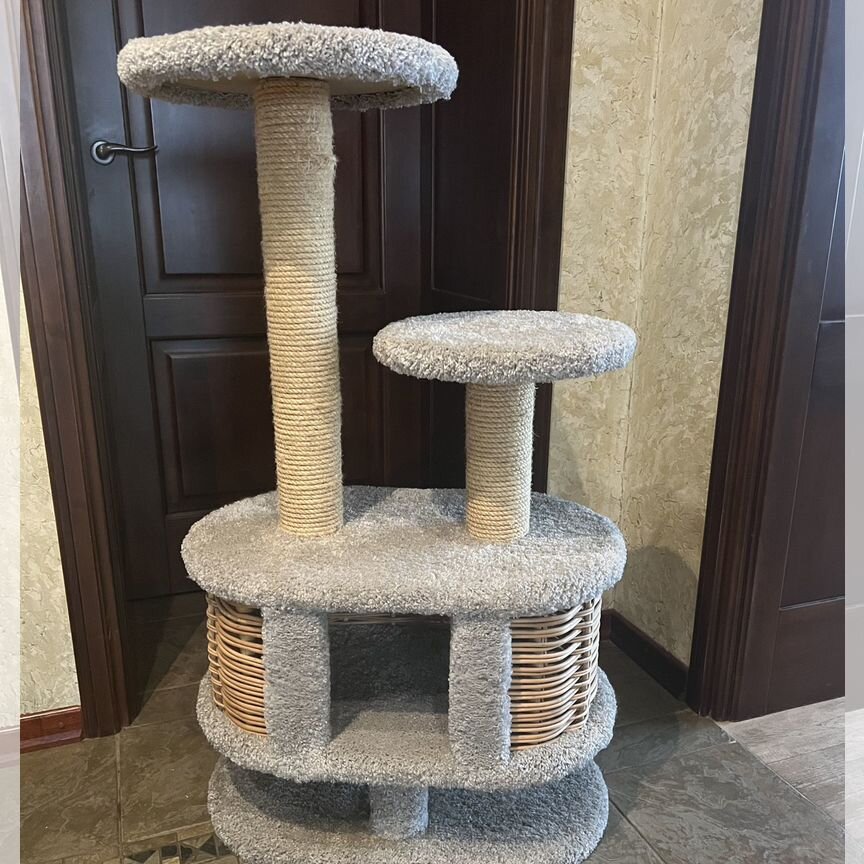 Комплекс для кошек домик и когтеточка