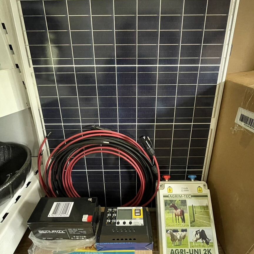 Солнечная зарядка для электропастуха