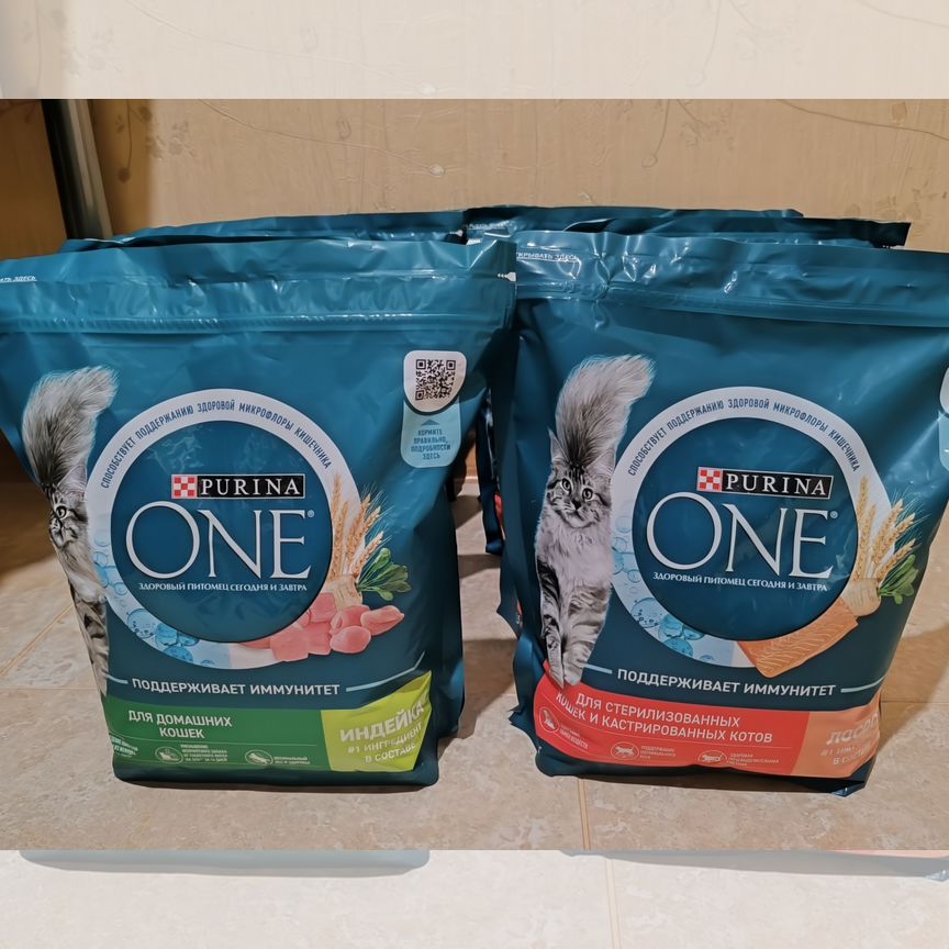 Purina one для кошек 1.5кг