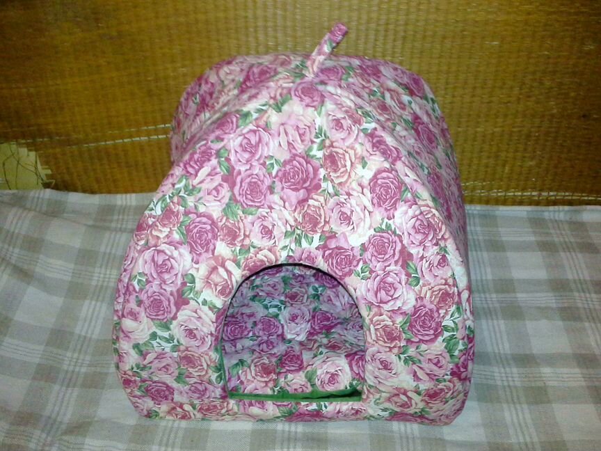 Мягкий домик - яранга для большой кошки 45х45х50