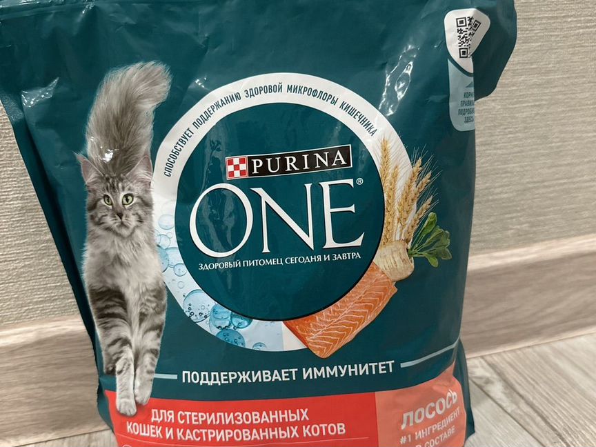 Корм purina one 1.5кг и 3кг, жидкий sheba