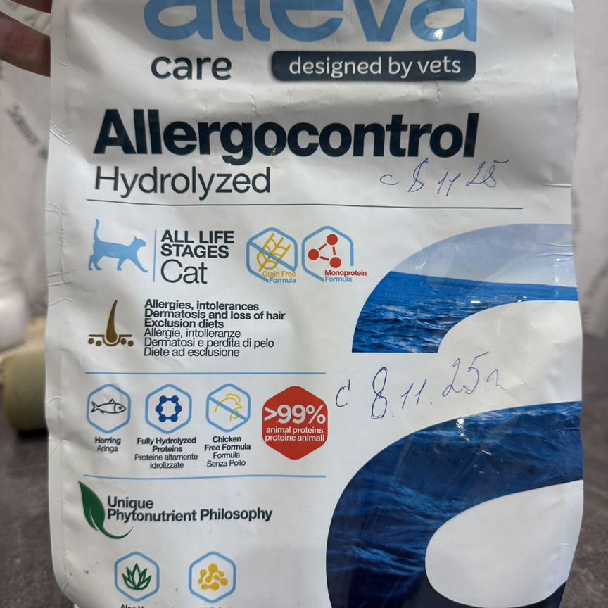 Корм alleva allergocontrol
