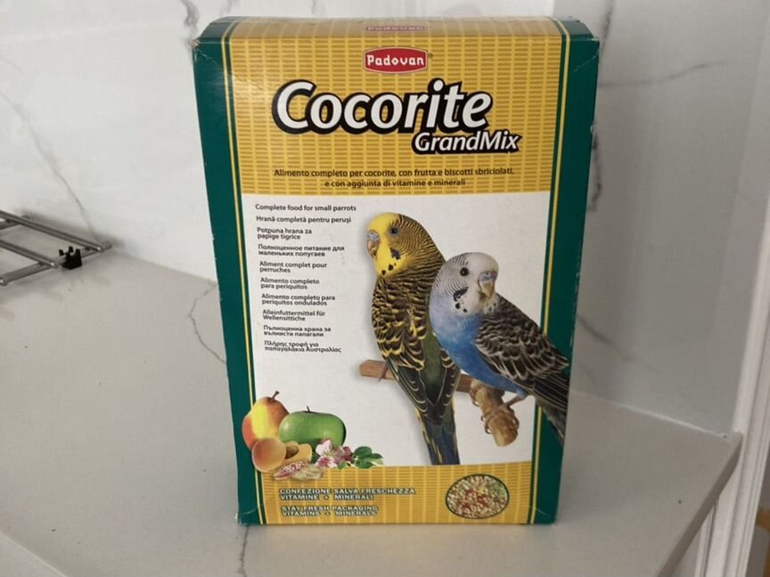 Корм для волнистых попугаев padovan Cocorite, 1кг