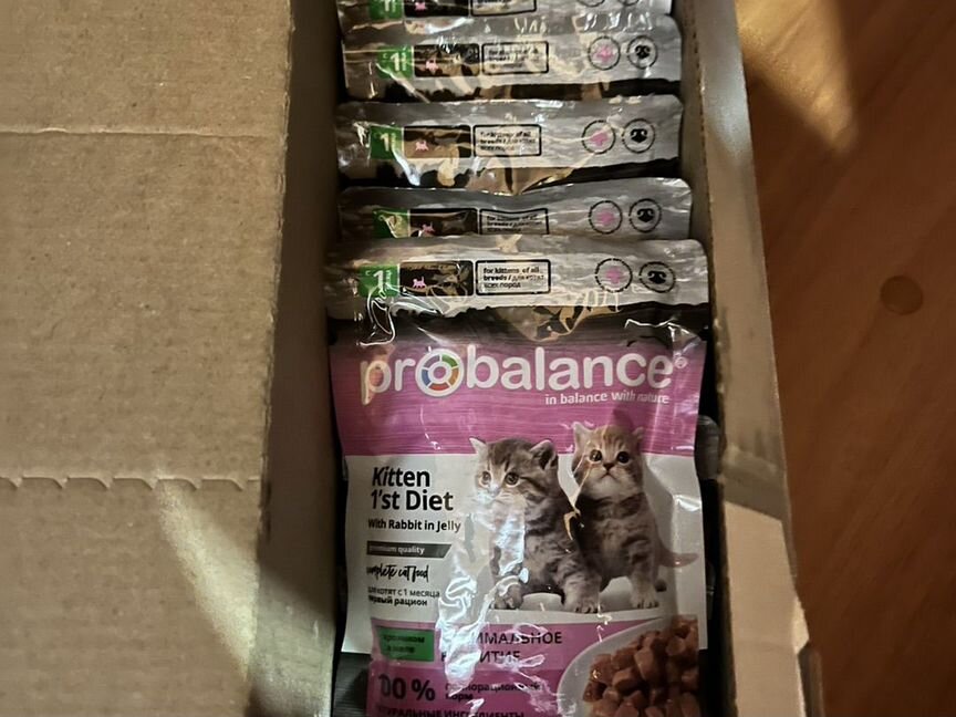Влажный корм probalance для котят