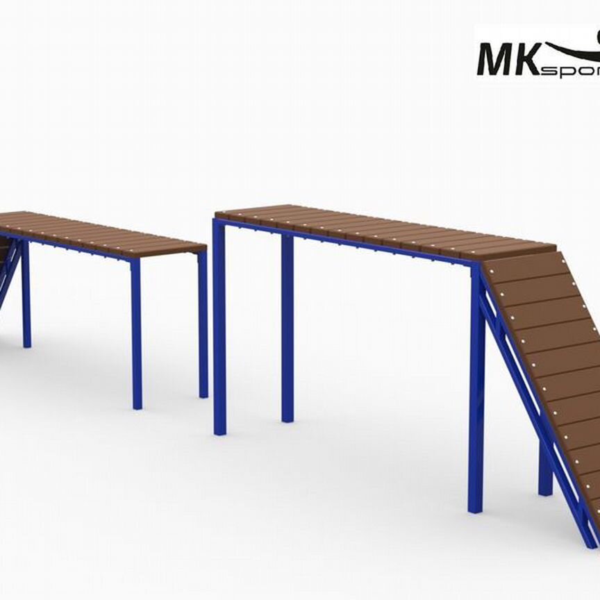 Трамплин двухуровневый для тренировки собак