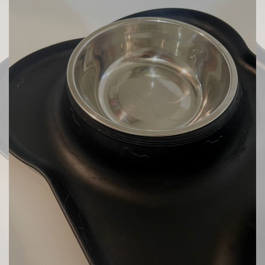 Миска двойная металлическая 400мл