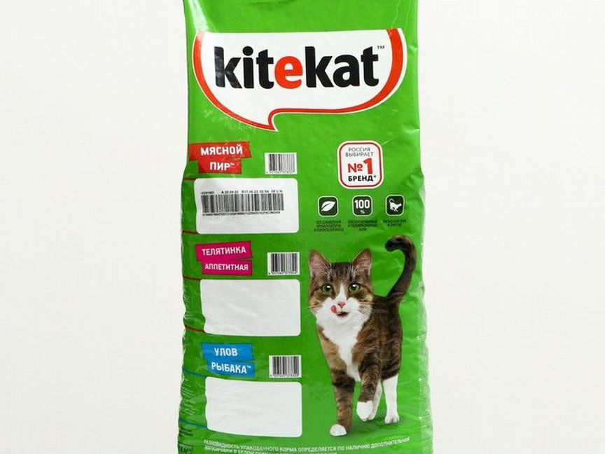 Кошачий корм kitekat Мясной пир