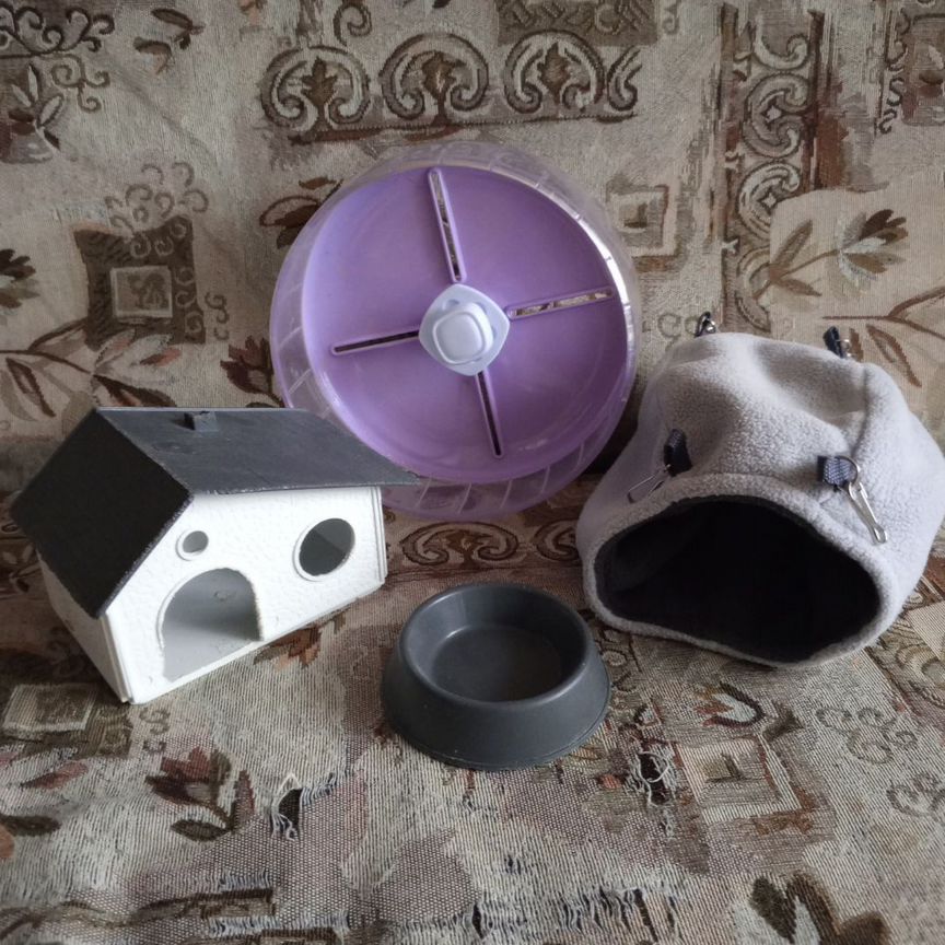 Колесо, домик, гамак, чашка